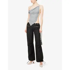 JADED LONDON Backless Cowl Mesh Top