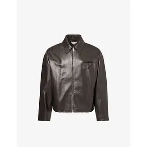 Bottega Veneta Kimono Regular-fit Leather Jacket