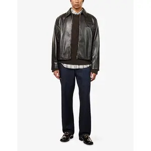 Bottega Veneta Kimono Regular-fit Leather Jacket
