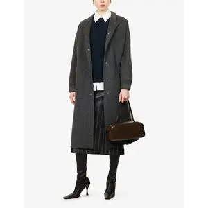 Max Mara Alamaro Long Brushed Wool-blend Coat