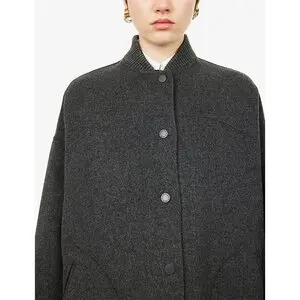 Max Mara Alamaro Long Brushed Wool-blend Coat