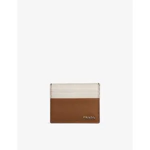 Prada Saffiano Leather Wallet - Brown