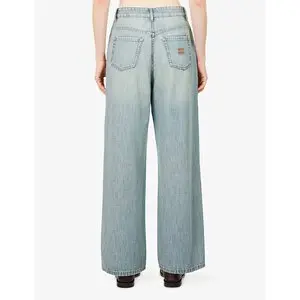 Miu Miu Chambray Wide-leg Denim Jeans