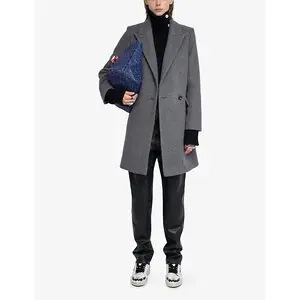 Zadig&Voltaire Peak-lapel Wool-blend Coat