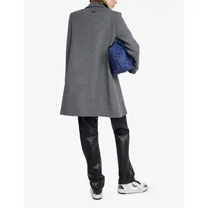 Zadig&Voltaire Peak-lapel Wool-blend Coat