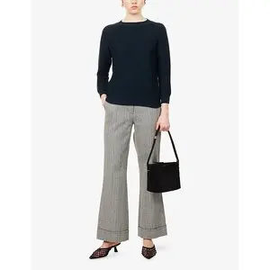 Max Mara Regular-fit Ribbed Cotton Jumper