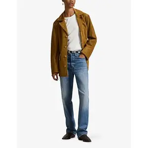Polo Ralph Lauren Western Single-breasted Suede Jacket