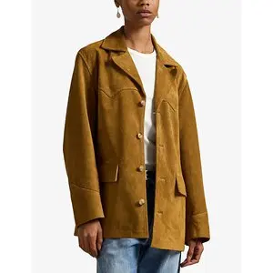 Polo Ralph Lauren Western Single-breasted Suede Jacket
