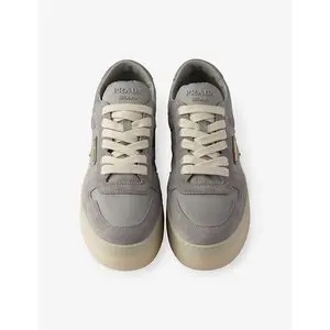 Prada Downtown Bold Re-nylon And Suede Trainers - Grey