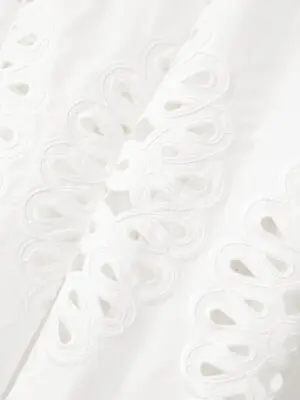 Simkhai Cotton-blend Guipure Lace Midi Skirt