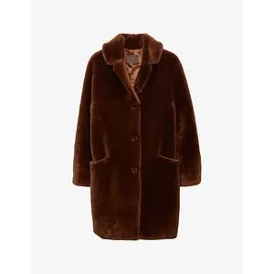 Prada Shearling Midi Coat