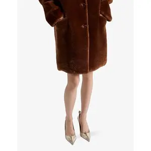 Prada Shearling Midi Coat