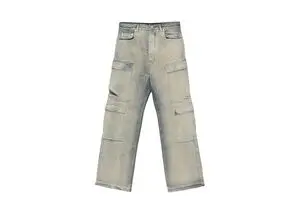 Rick Owens Denim Double Cargo Pants