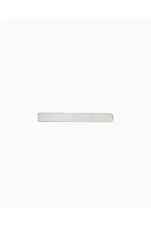 Giorgio Armani Sterling Silver Tie Bar - White