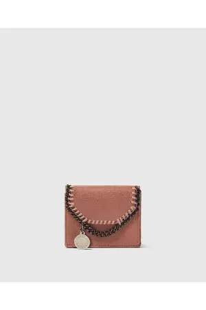 Stella McCartney Falabella Tri-Fold Wallet Red