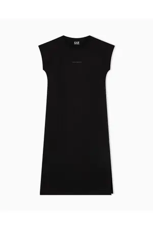 EA7 Stretch Cotton Jersey Dress