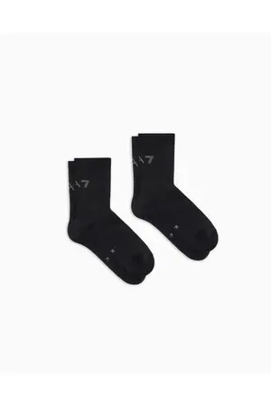 Emporio Armani Knit Crew Socks Two-pack - Black