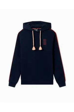 Emporio Armani Lunar New Year Jersey Hooded Sweatshirt - Navy