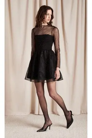 Saylor Lilou Mini Dress - Black