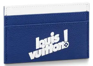 LOUIS VUITTON Porte Carte Double Card Holder Monogram - Blue
