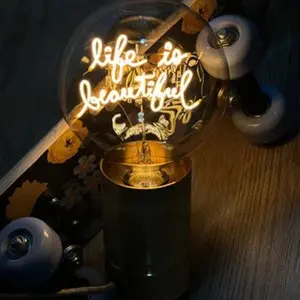 MITB Life Is Beautiful Portable Table Lamp - Blue