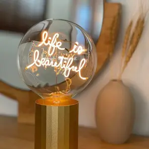 MITB Life Is Beautiful Portable Table Lamp - Blue