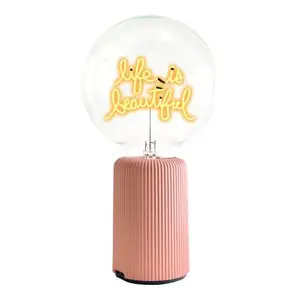 MITB Life Is Beautiful Portable Table Lamp Pink