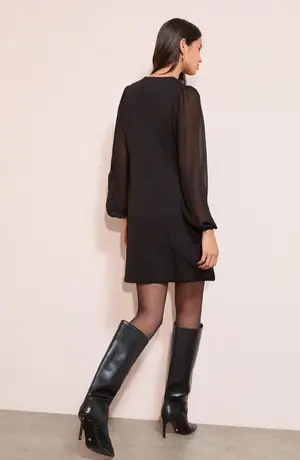 FRIENDS LIKE THESE Sheer Sleeve Sheath Dress