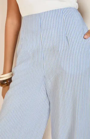 FRIENDS LIKE THESE Stripe Wide Leg Pants