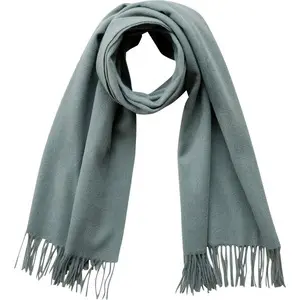 TBCO Lambswool Block Color Blanket Scarf - Sage Melange