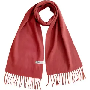 TBCO Lambswool Block Color Scarf Mulberry