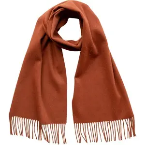 TBCO Lambswool Block Color Scarf Rust Melange