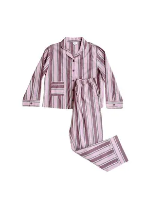 TBCO Cotton Long Sleeve Pajamas - Pink Stripe