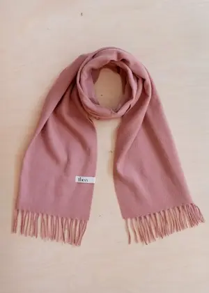 TBCO Lambswool Block Color Oversized Scarf - Blush