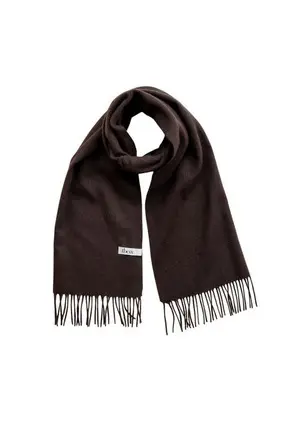 TBCO Lambswool Block Color Oversized Scarf - Chocolate