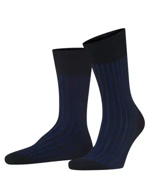 Falke Shadow Striped Dress Socks - Lupine
