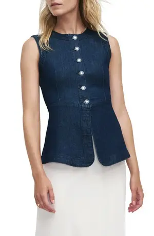 FAVORITE DAUGHTER Clocking In Denim Vest
