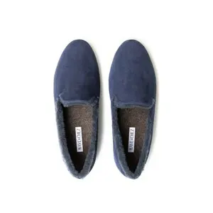 MAVE & CHEZ Audrey Classic Loafer - Navy Suede