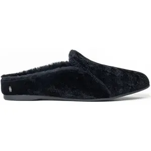 MAVE & CHEZ The Maya Backless Mule - Black - Velvet