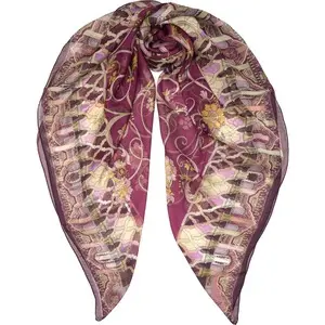 ELIZABETTA Nataliasilk Scarf Shawl For Women Raspberry
