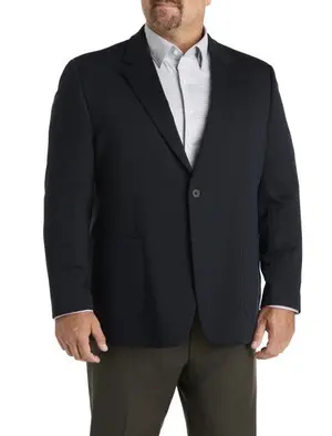 JV REFLEX Big & Tall Classic Knit Blazer