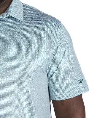 REEBOK Big & Tall Connect The Dot Performance Polo Shirt - Retro Teal