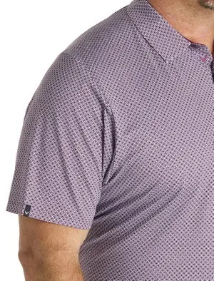 CALLAWAY Big & Tall Chevron Printed Performance Polo Shirt