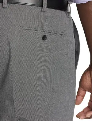 OAK HILL BY DXL Big & Tall Mini-neat Suit Pants