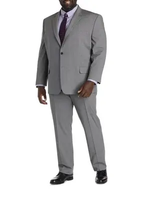 OAK HILL BY DXL Big & Tall Mini-neat Suit Pants