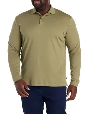 BOSS Big & Tall Pado Long-sleeve Polo Shirt