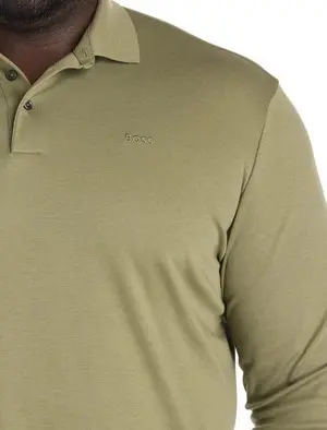 BOSS Big & Tall Pado Long-sleeve Polo Shirt