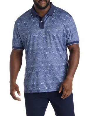 Psycho Bunny Big & Tall Reynolds Sport Polo Shirt - Blue