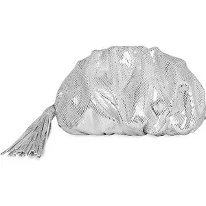 Rebecca Minkoff Small Ruched Metallic Clutch
