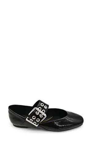 KENNETH COLE Marcella Mary Jane Flat - Black Patent